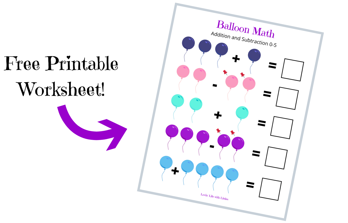 Addition Balloon Pop Math